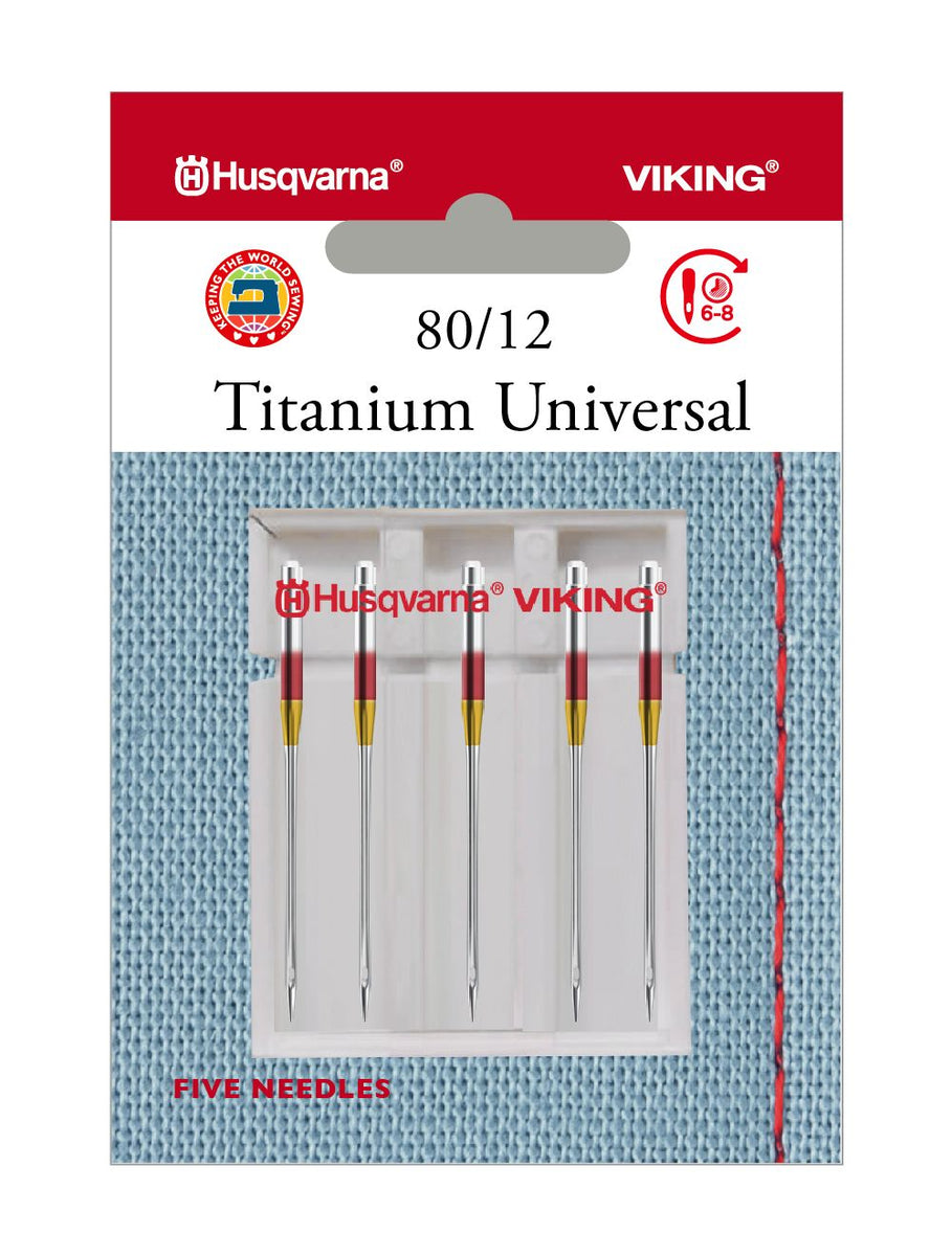 Husqvarna Viking Titanium Universal Needles in 80/12 or 90/14 – A ...