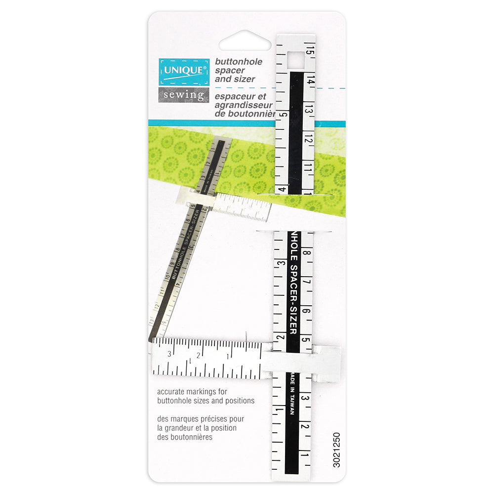 UNIQUE SEWING Button-Hole Spacer & Sizer – A Sewing Sensation Calgary