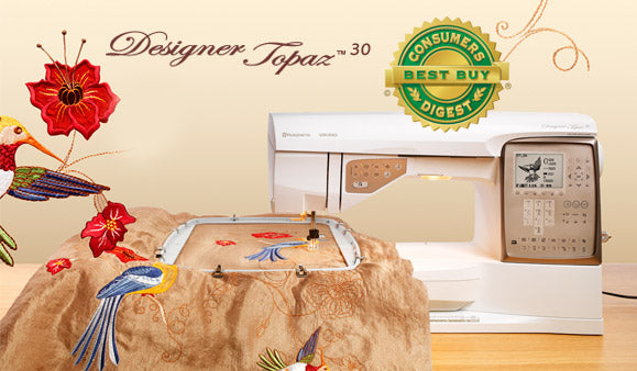Husqvarna Viking Designer Topaz 30 Sewing & Embroidery Machine – A ...